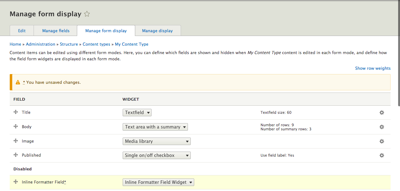 Use field for full entity display | Inline Formatter Field | Drupal Wiki guide on Drupal.org